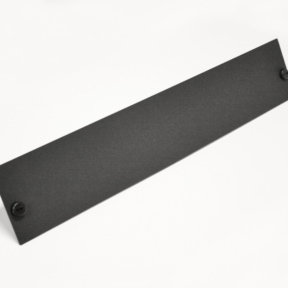 2U Blanking Panel | Snap-in Clips | Square | Black | 23" - Data Center ...