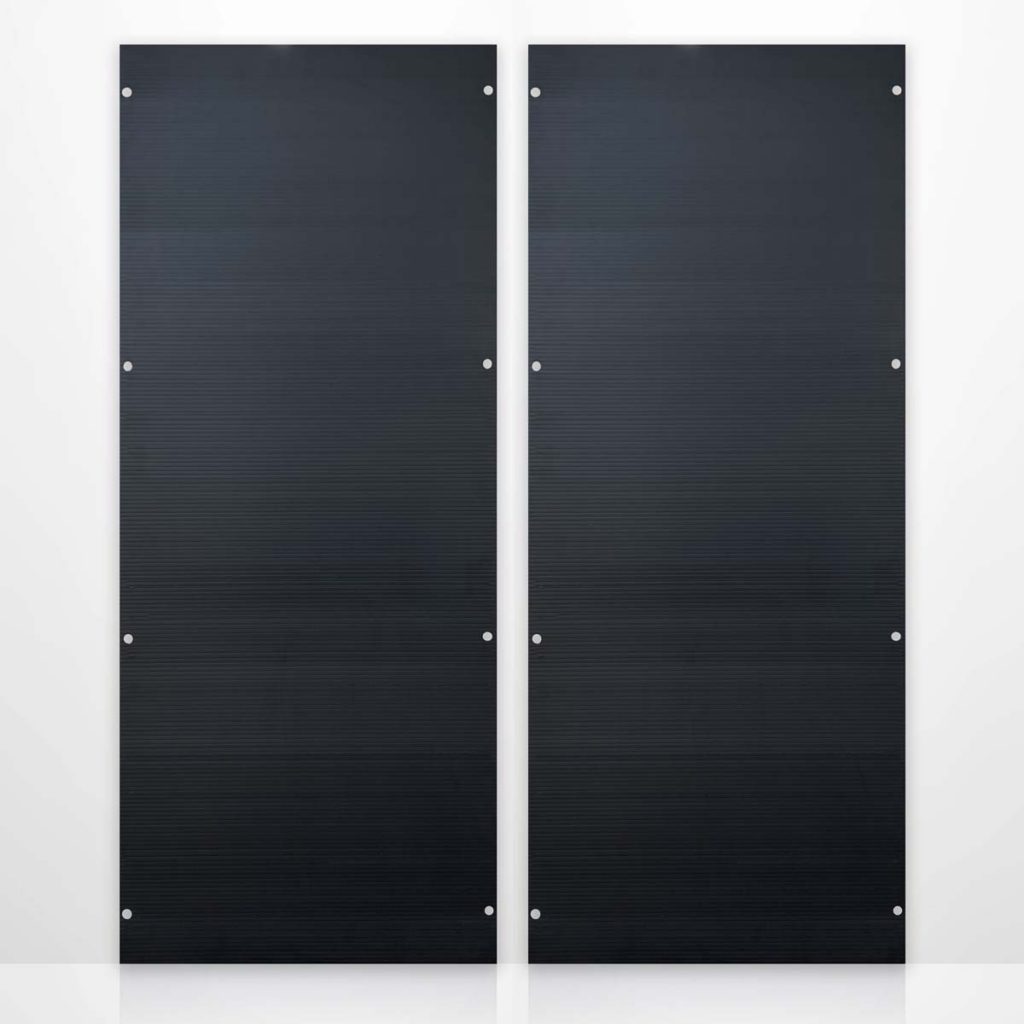 54U RackFill Blanking Panel Kit - (2) 27U Black Panels - Includes Clips ...
