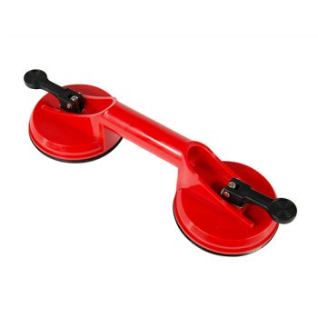 Double 4.5″ Red suction cup lifter with plastic handle - Data Center Store