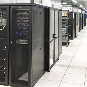 Double Sliding Hot & Cold Aisle Containment Data Center Door - Black