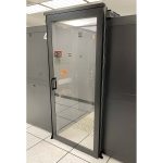 Single Sliding Hot & Cold Aisle Containment Data Center Door - Silver